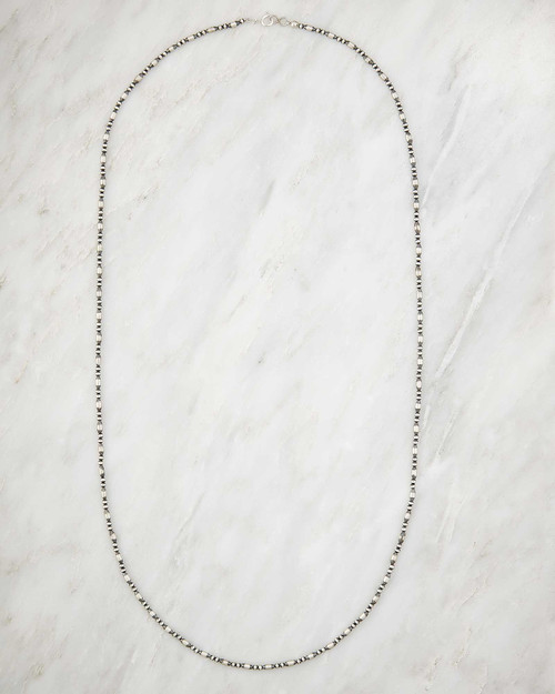 Sterling Silver Rice Bead Necklace | Shop Smithsonian Store