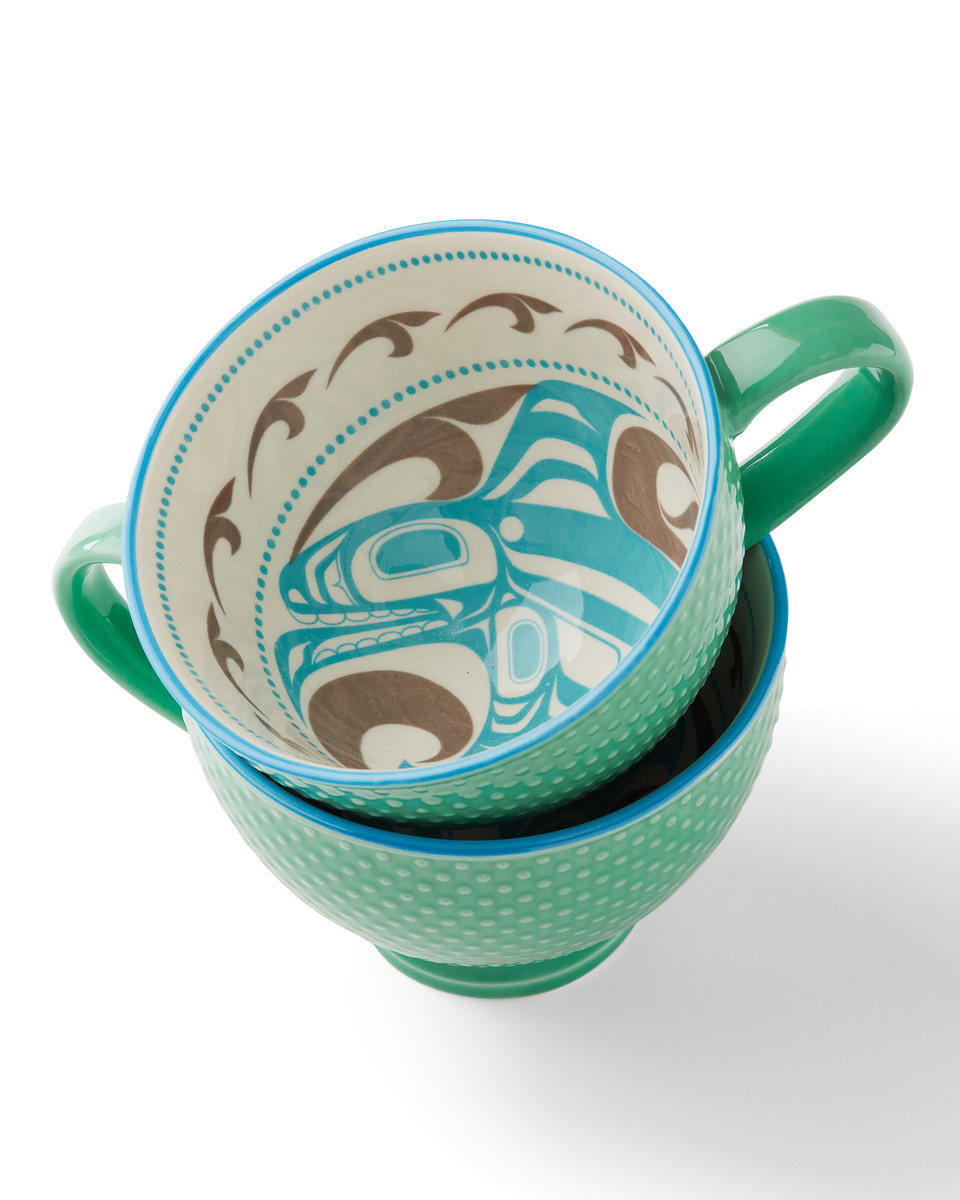 Killer Whale Tea Cups - Set of 2