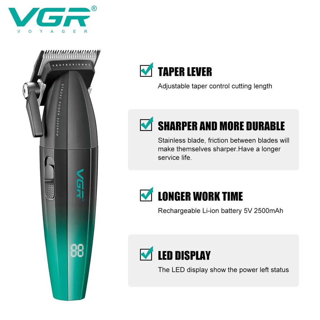 VGR V003 Hair Clipper 9000rpm 2 speed