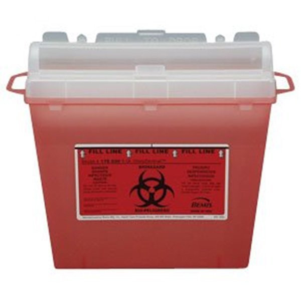 MRI Non-Magnetic 5 Quart Sharps Container