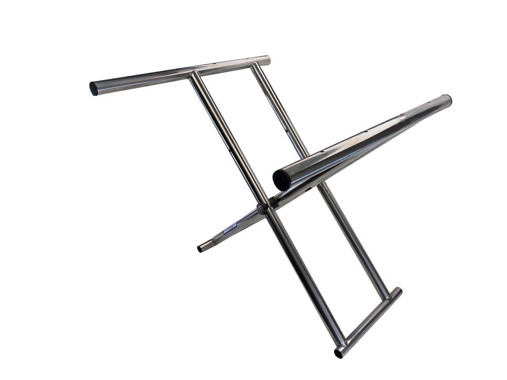 MRI Double Cross Brace Set, 24" HD Stainless Steel Wheelchair