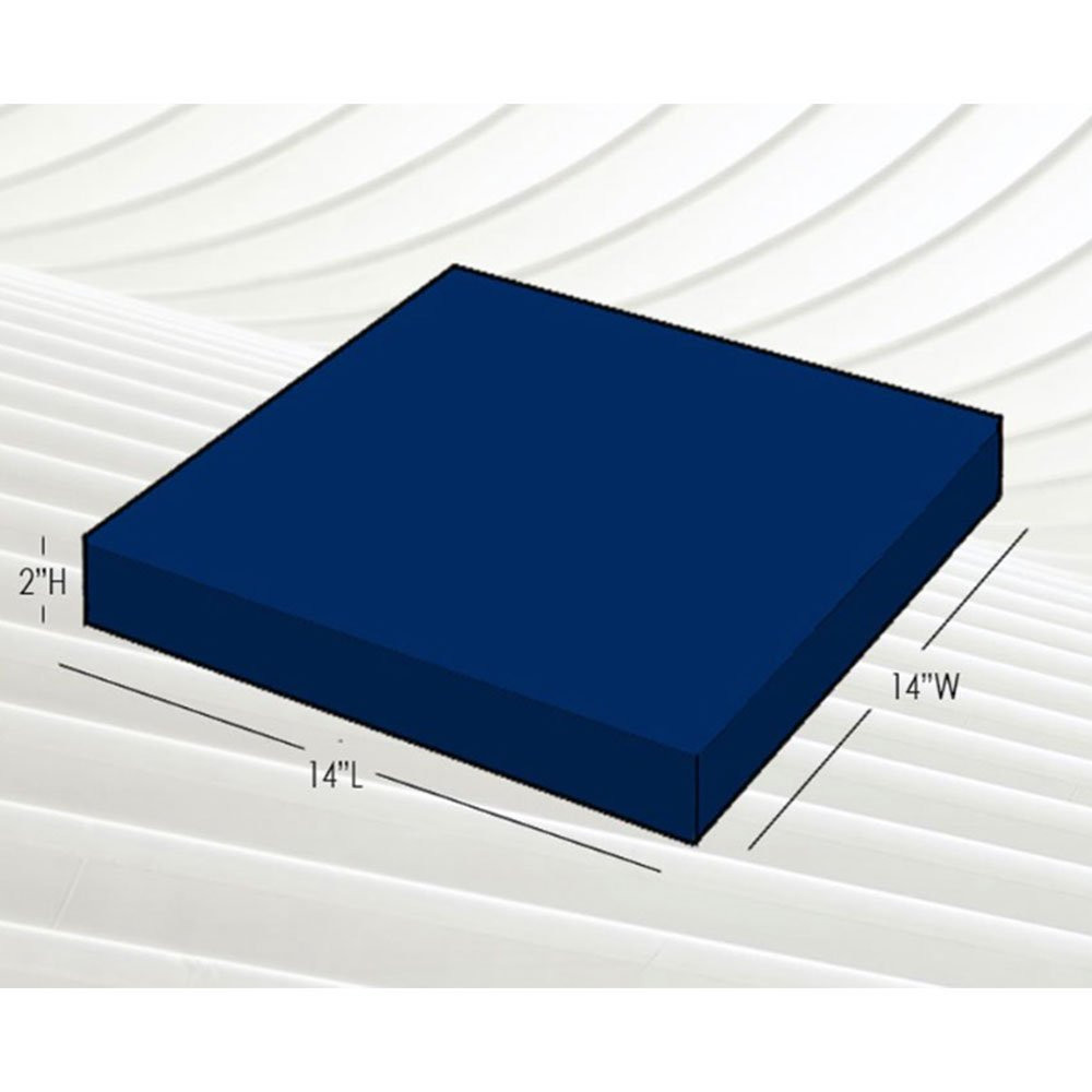 MRI Square Knee Separator Navy Blue w/Cover Positioner