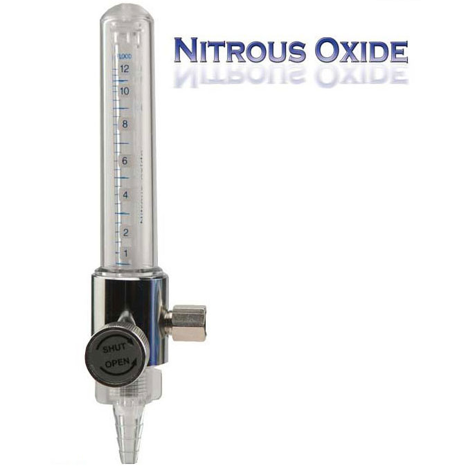 MRI Nitrous Oxide Flowmeter with British Male Probe