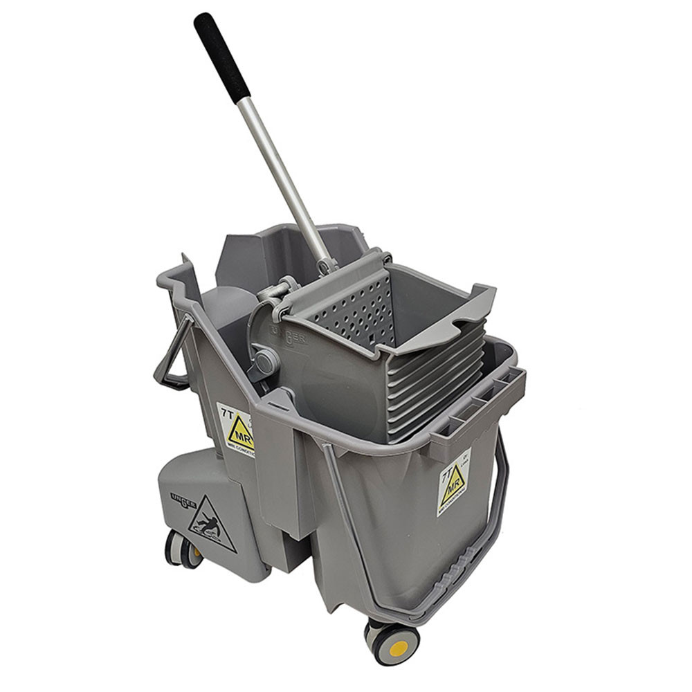 MRI Mop Dual Mop Bucket w/Side Press Wringer