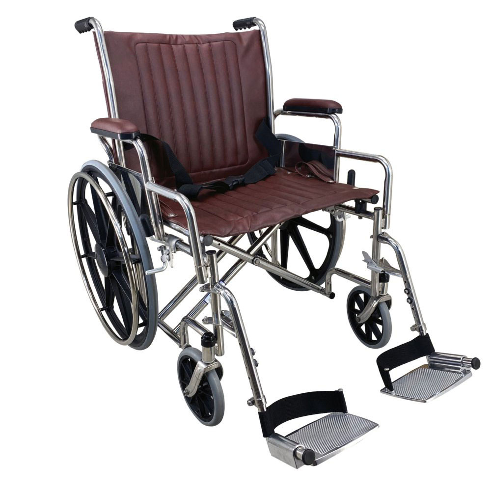MRI Wheelchair, 22" Wide, Non-Magnetic, Detachable Footrest