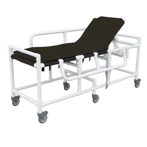 MRI PVC Gurney, Elevating Headrest, 2" Vinyl Cushion