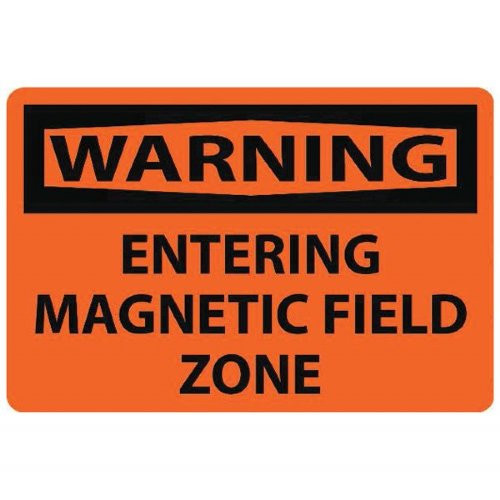 MRI Sign "Warning, Entering Magnetic Field Zone"
