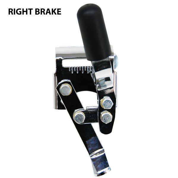 Drive Medical Push to Lock Brake for Fixed Arm Wheelchair, Chrome