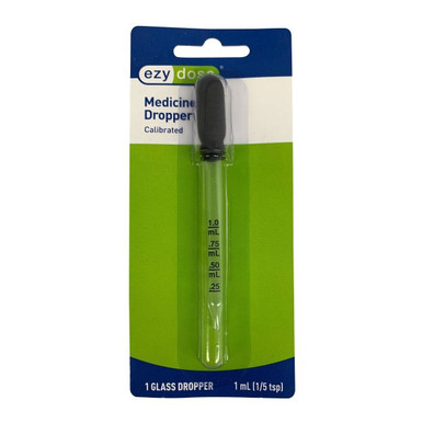 1 ml Calibrated Glass Dropper, Straight Tip