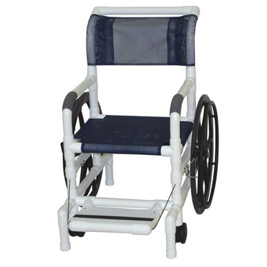 18" PVC Self-Propelled Aquatic Shower Chair, Sling Seat