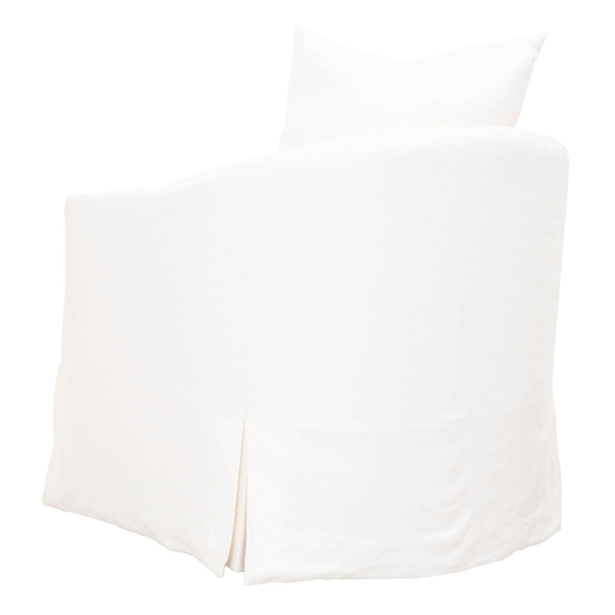 Faye Slipcovered Chair in Cream Crepe - Ashley Taylor Home