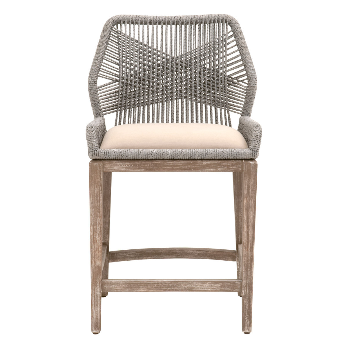 Loom Counter Stool in Platinum - Ashley Taylor Home