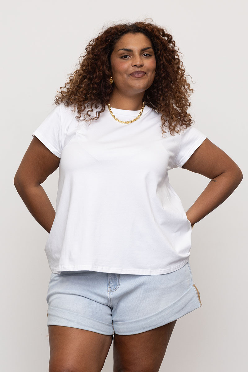 Classic Swing Tee in White | Online Bohemian Traders