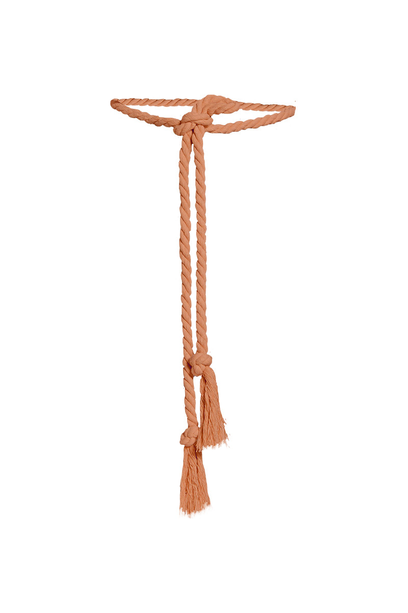 Twist Rope Belt in Apricot
