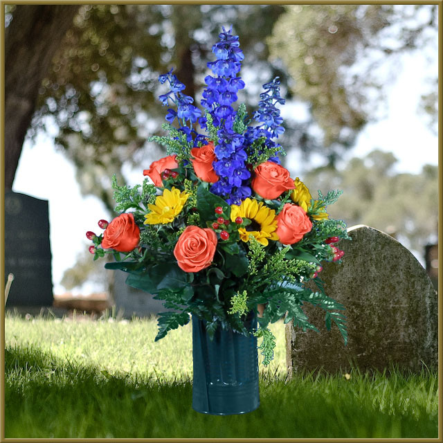 Sunrise Tribute - Cemetery Can - Oberer’s Flowers