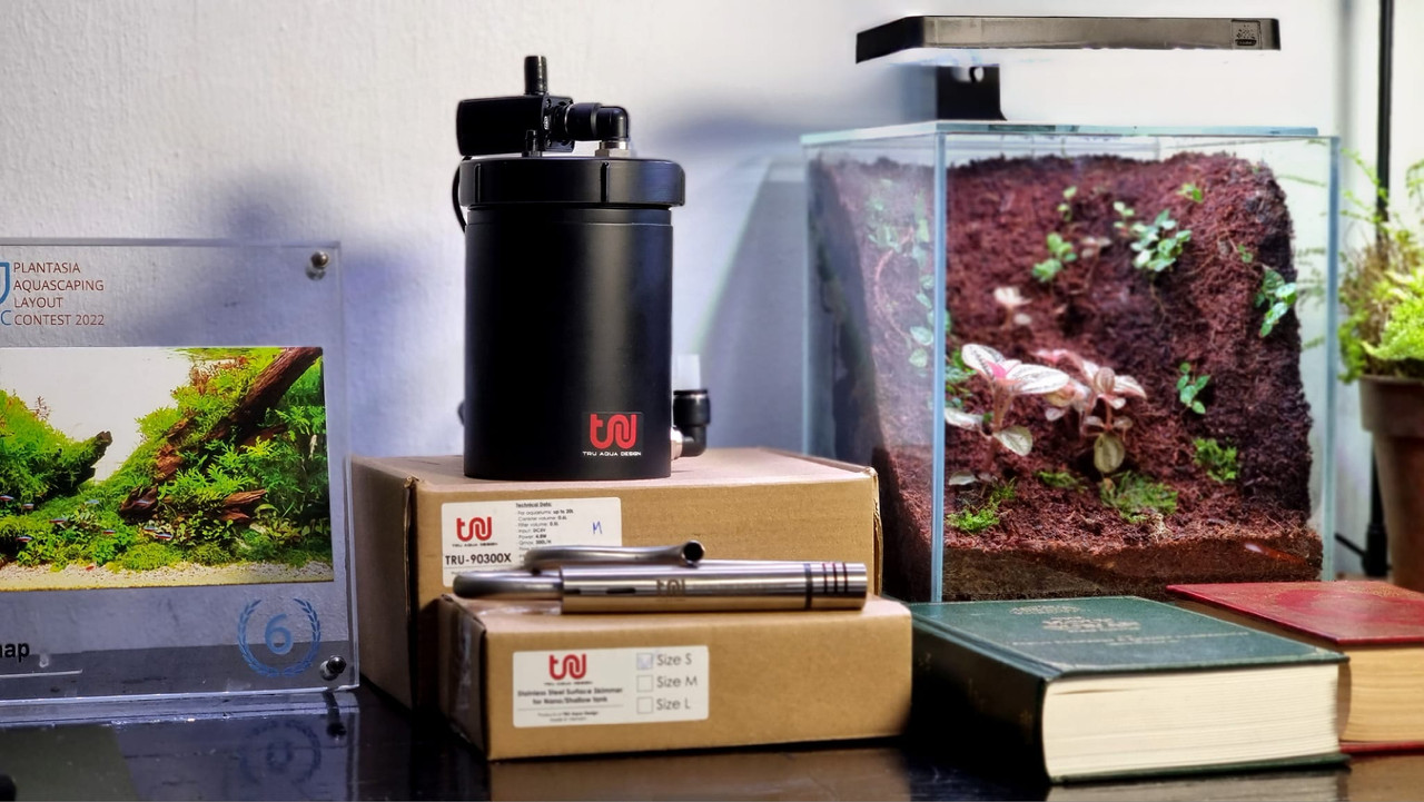 TRU [M Size] v1 Nano PVC Canister Filter For Mini Aquarium Nano Tank ...