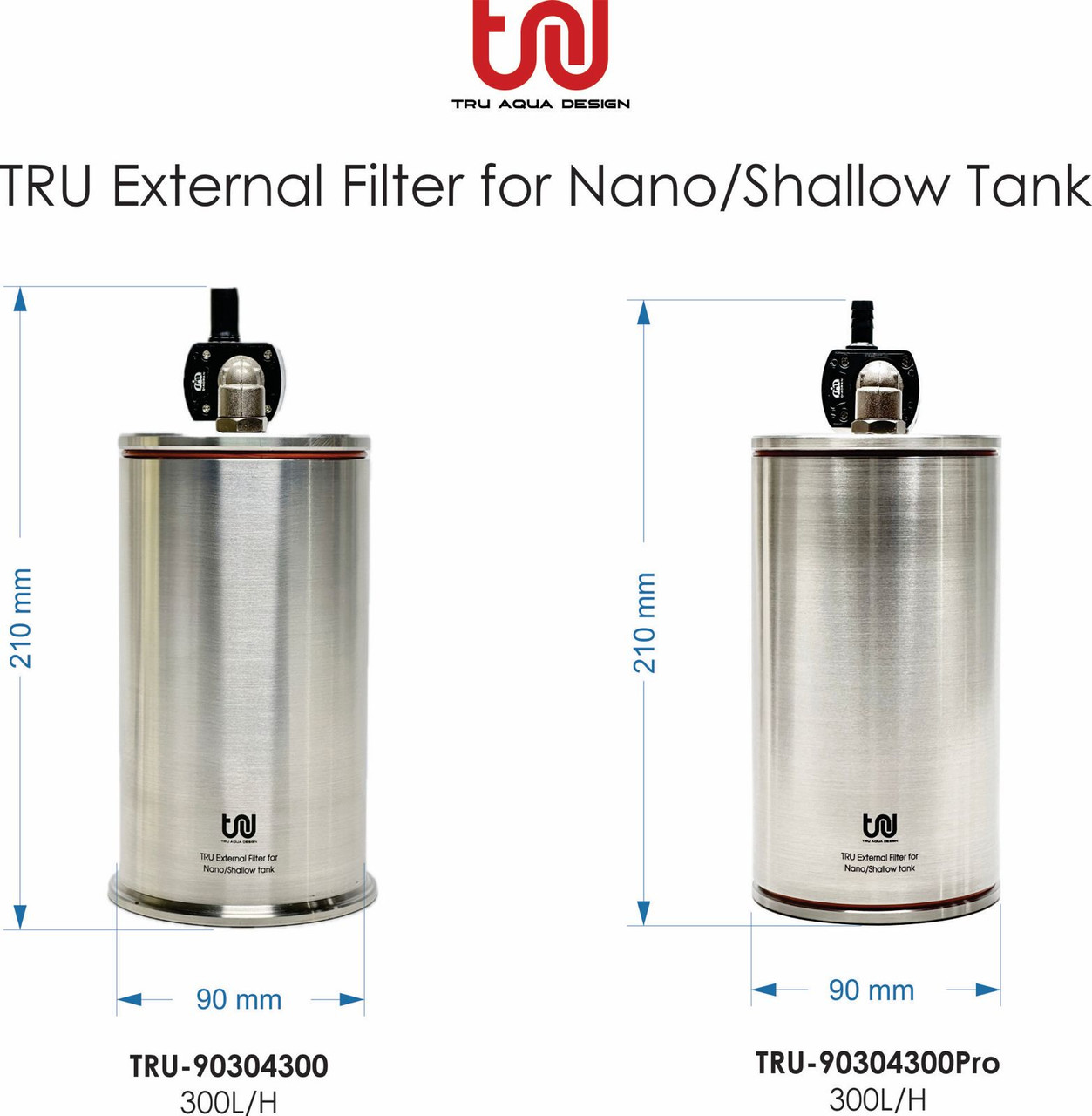 TRU 90304-300PRO 90304-400PRO Premium Nano Stainless Steel Canister ...