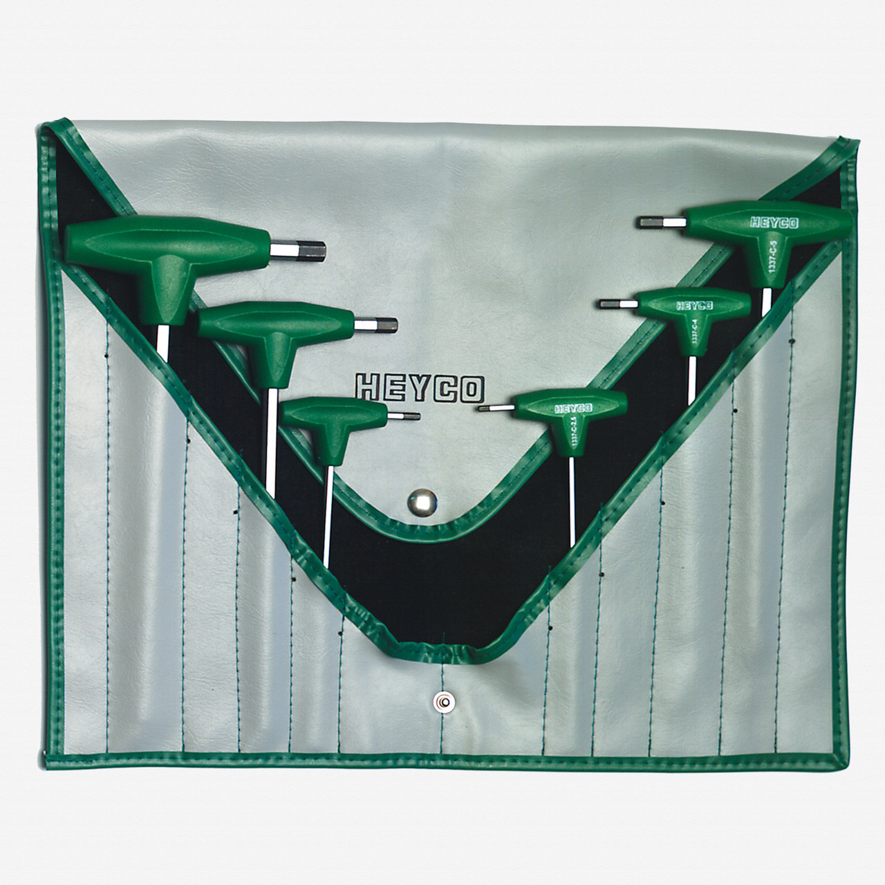 Heyco Metric Ball End Hex T-handle Set, 2.5-8.0mm, 6 Pieces