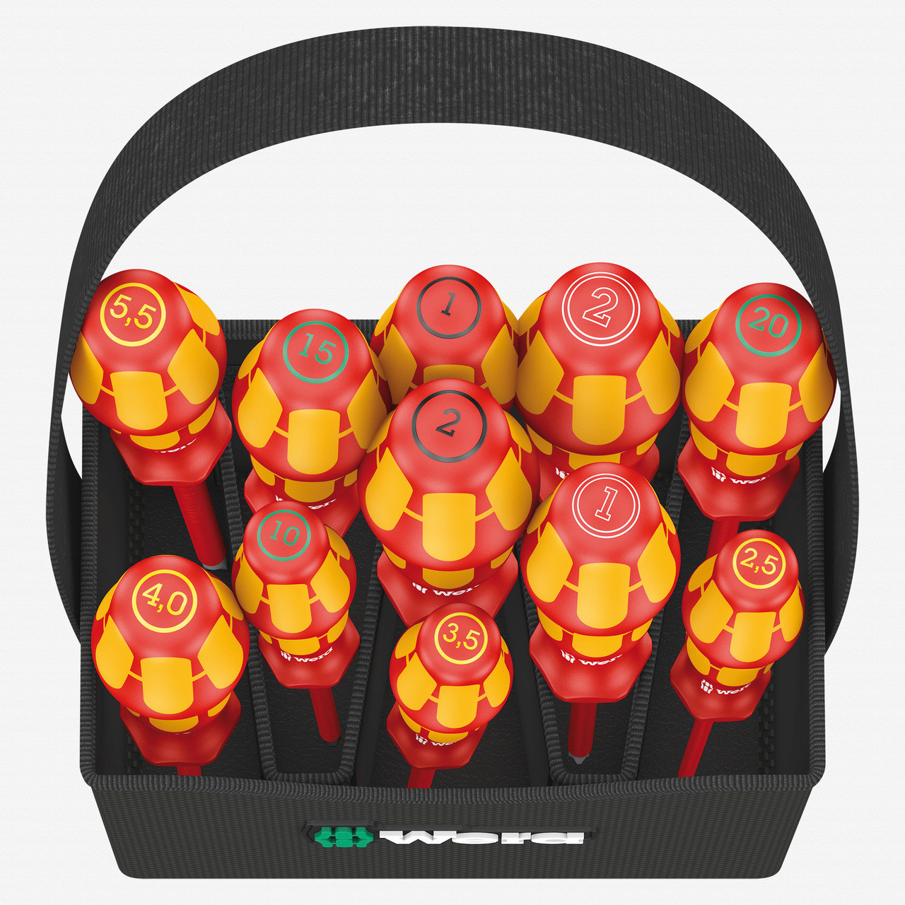 Wera 004310 2go 100 VDE Insulated Screwdriver Set with Tool Quiver ...