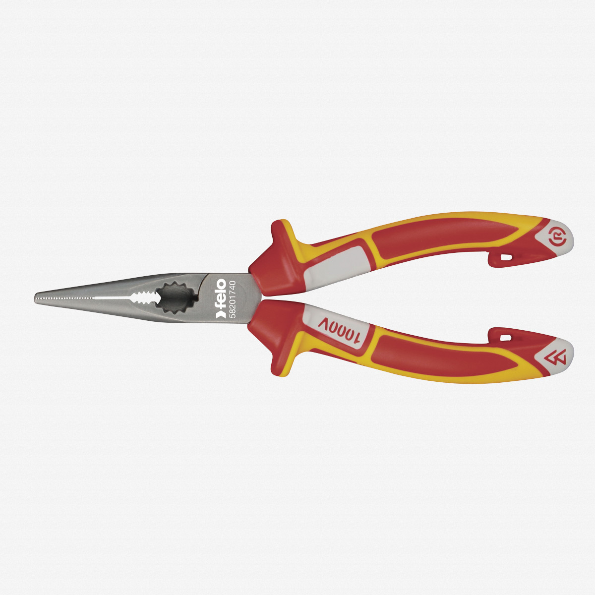 Felo 6.75" Chain Nose Radio Pliers VDE | Felo at KC Tool