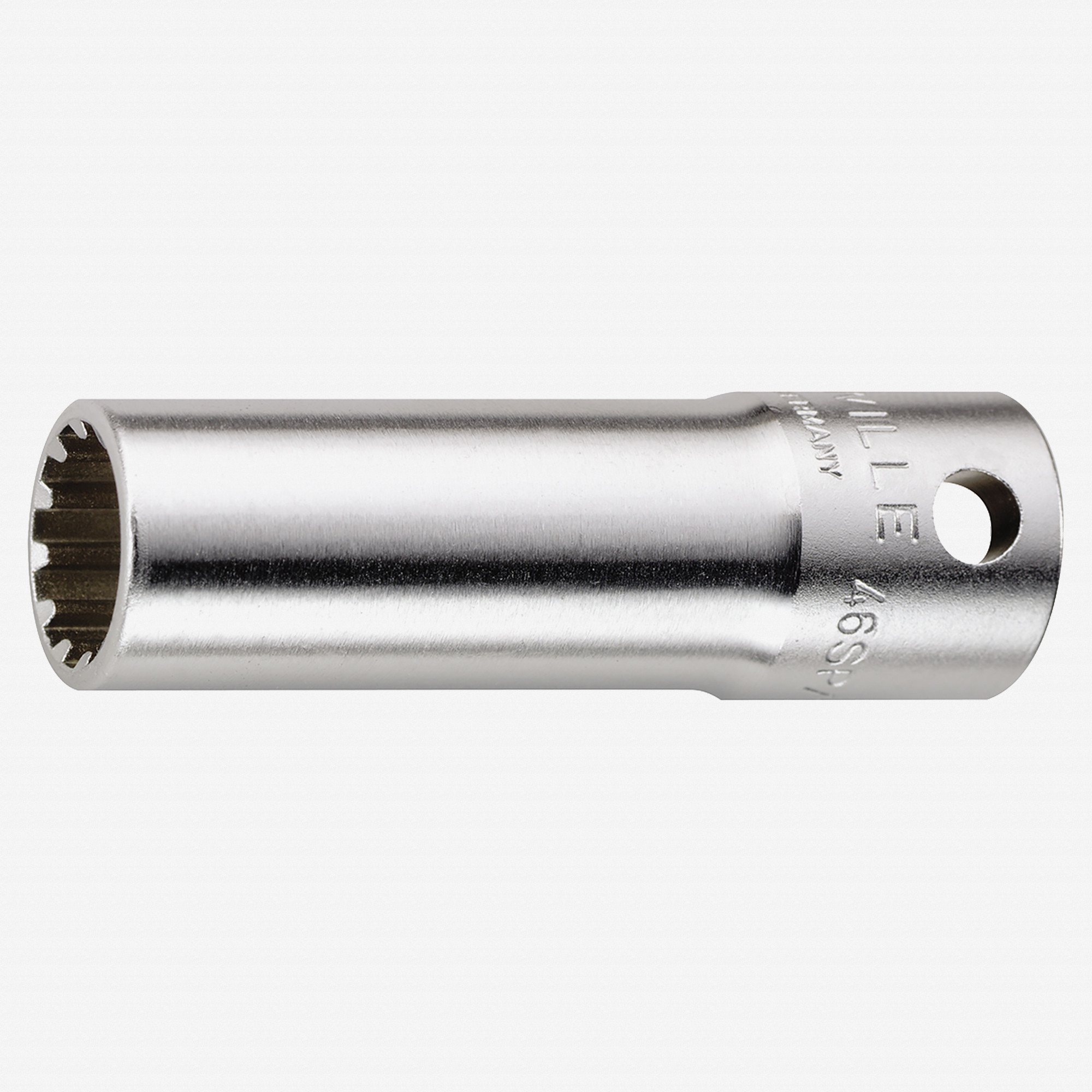 Stahlwille 46aSP Extra Deep Spline Drive Socket, 3/8" Drive, SP14