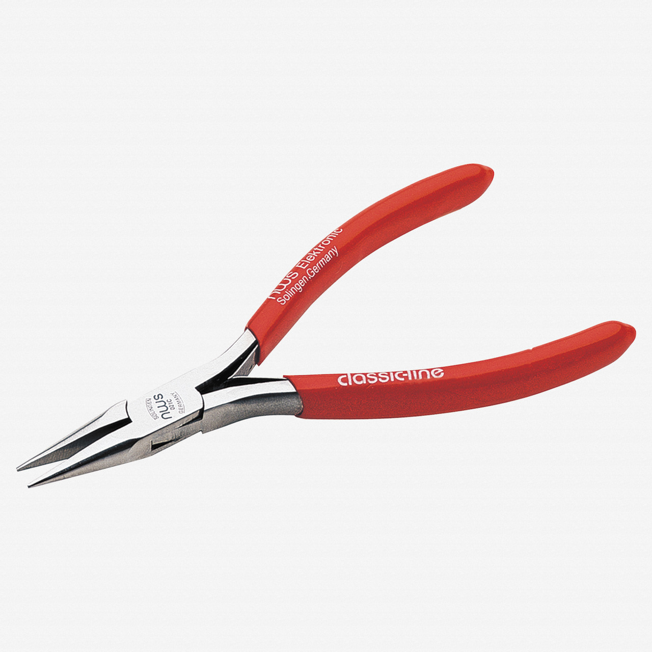 NWS 5.25" Chain Nose Pliers - MicroFinish - Plastic Grip | NWS at KC Tool