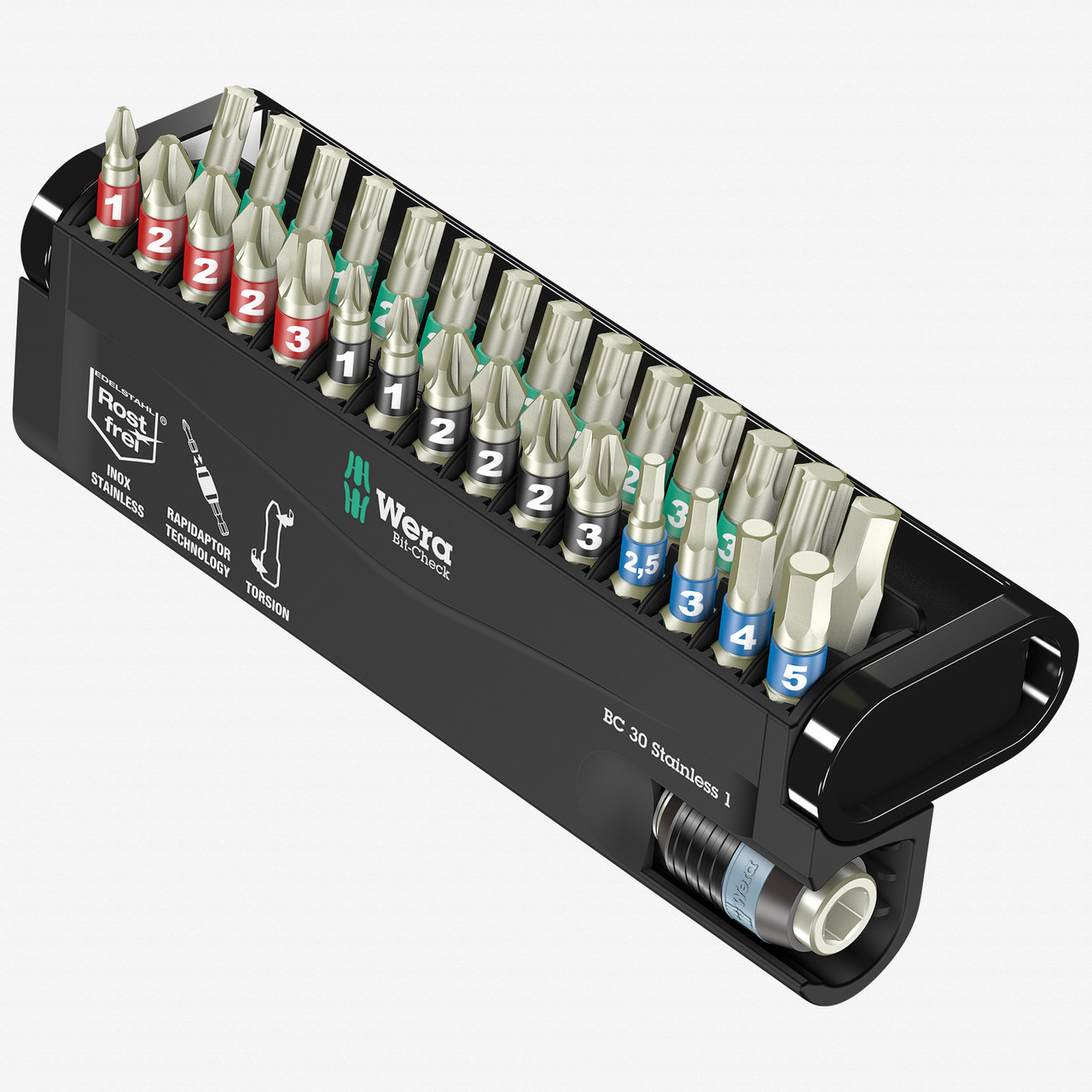 Wera 071109 Stainless/30 Bit-Check Set | Wera at KC Tool