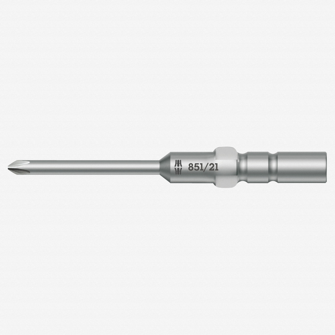 Wera 135285 #0 x 60mm Phillips Bit - 4mm HIOS Drive | Wera at KC Tool
