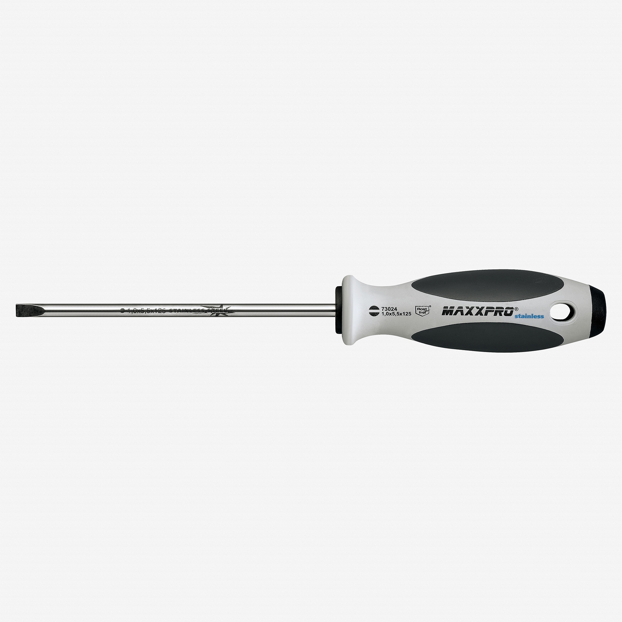 Witte MaxxPro Stainless Slotted Screwdriver, 5.5 x 125mm | Witte at KC Tool