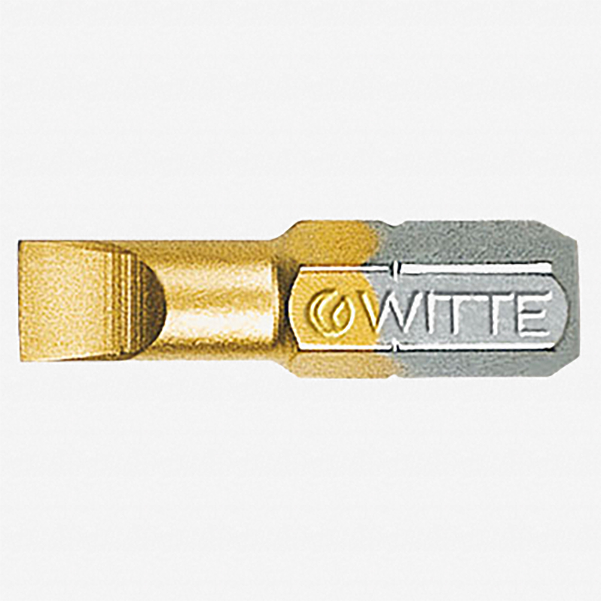 Witte Maxx Titanium-Nitride Slotted Bit, 0.8 x 5.5 x 25mm | Witte at KC ...