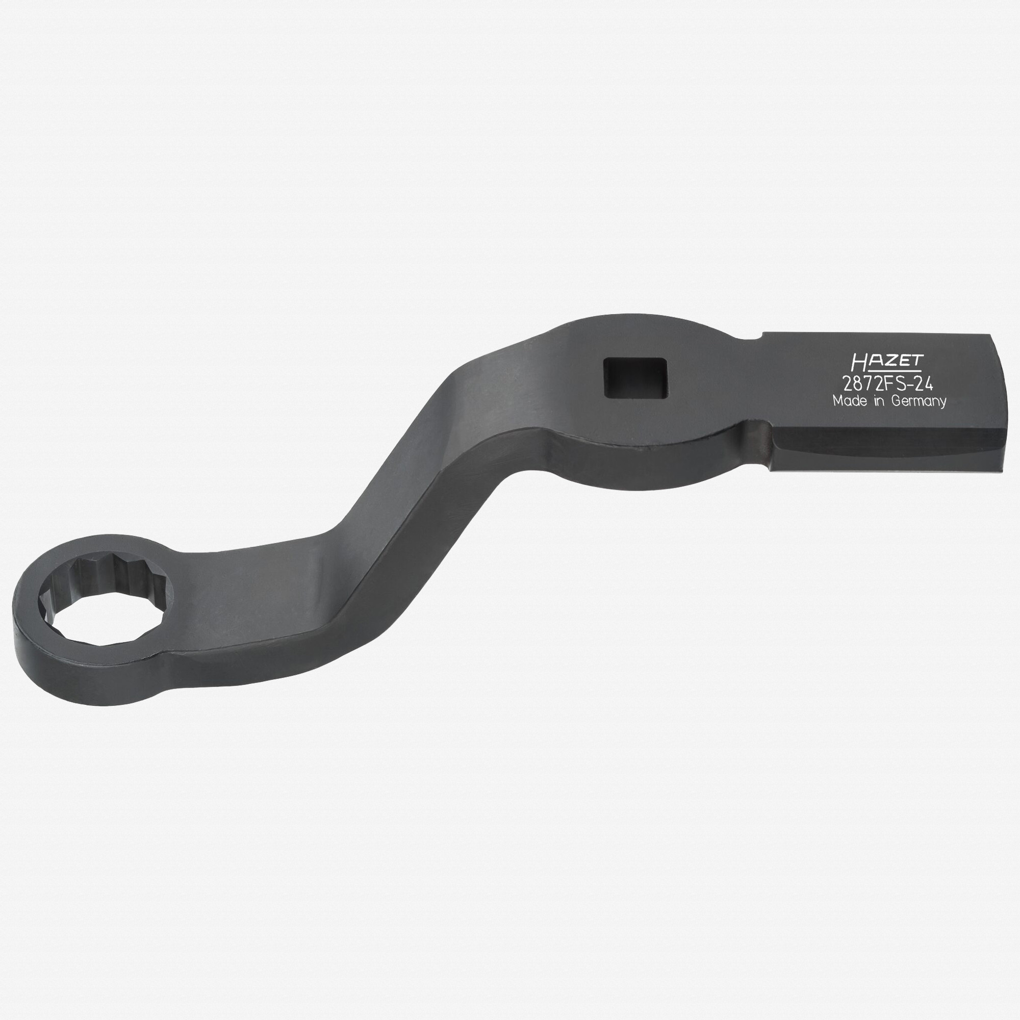 Hazet 2872FS-24 Offset Box End Wrench with Two Striking Faces, 24mm, 12 ...
