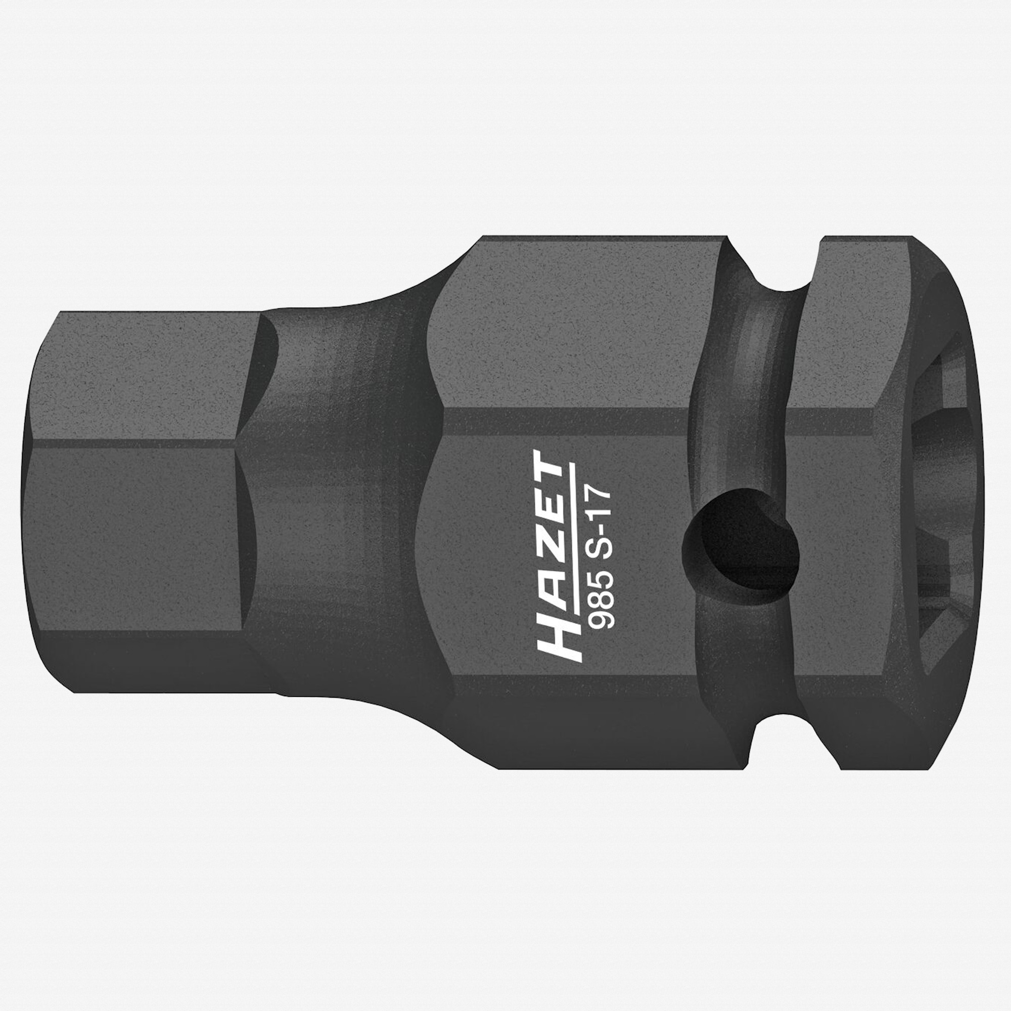 Hazet 985S-17 17 mm Inside Hex Impact Socket, 1/2" Drive, 24 mm Outside Hex Drive, 45 mm