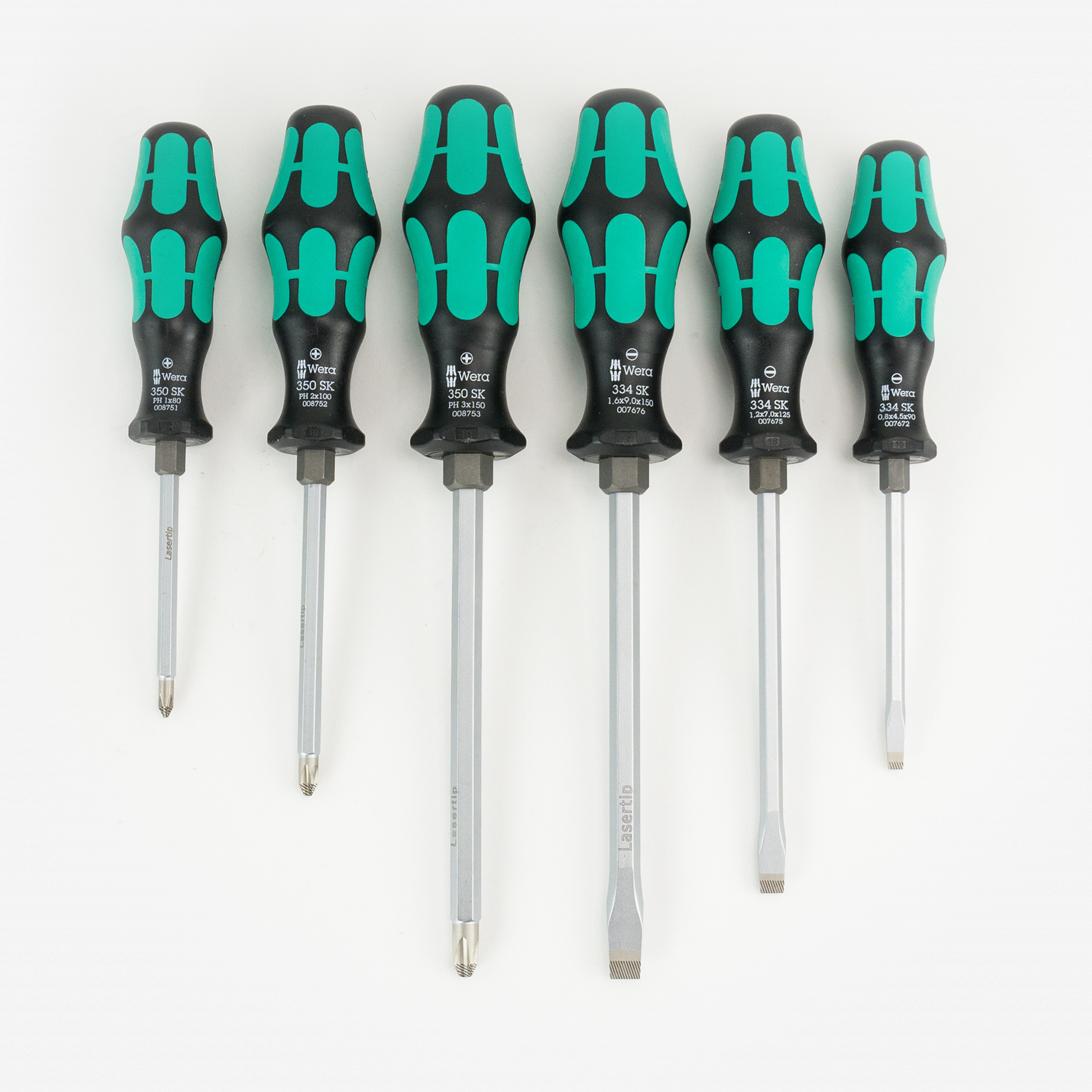 Wera Tools 105650 Kraftform Plus Slotted/Phillips Screwdriver Set + Rack