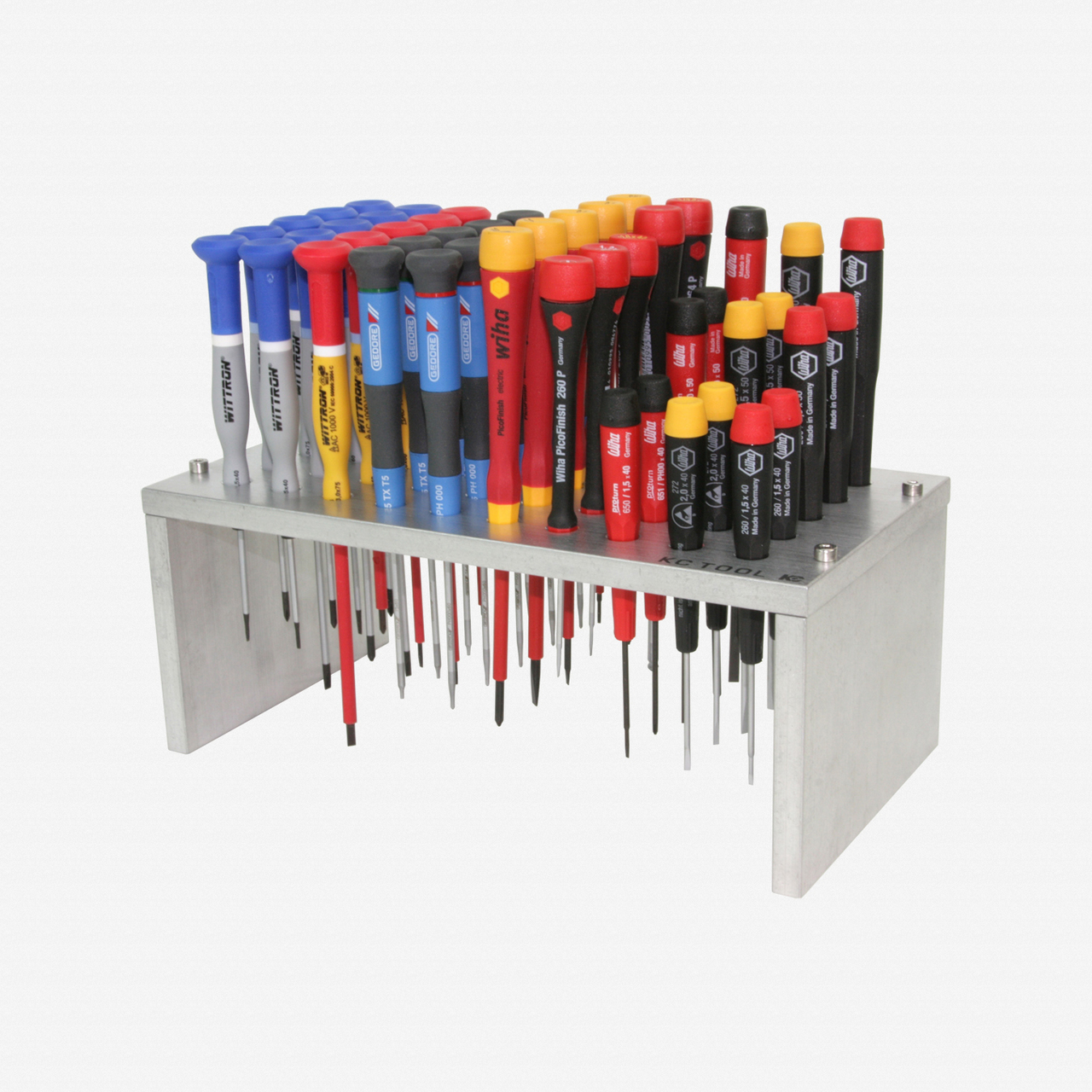 Precision Screwdriver Stand, tool holder and organizer. Holds 50 drivers.
