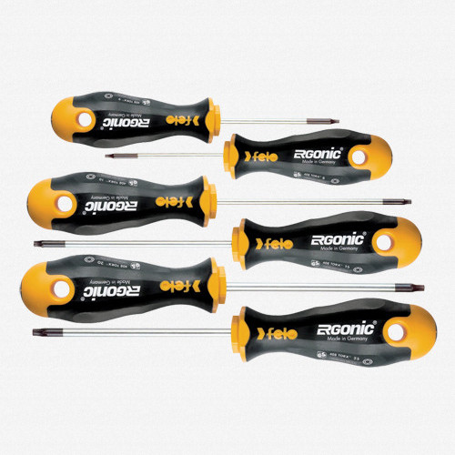 Felo Ergonic 6 Piece Torx Screwdriver Set T8-T25 | Felo at KC Tool