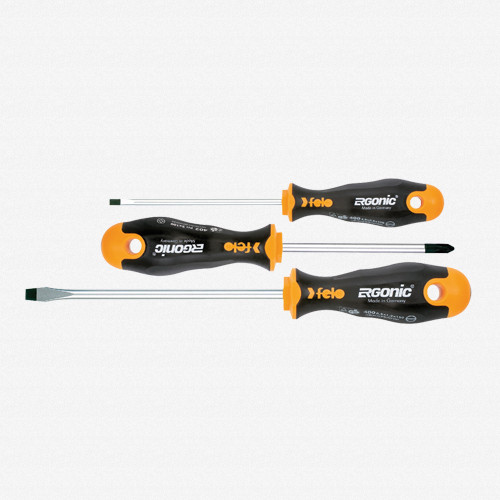 Felo Ergonic 3 Piece Slotted & Phillips Screwdriver Set
