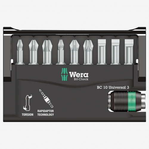 Wera 056375 Bit-Check Set with Rapidaptor | Wera at KC Tool