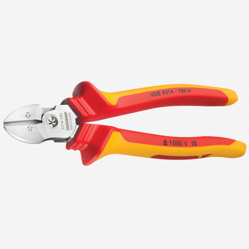 Gedore VDE 8314-180 H VDE Side Cutter with VDE Insulating Sleeves, 180 ...