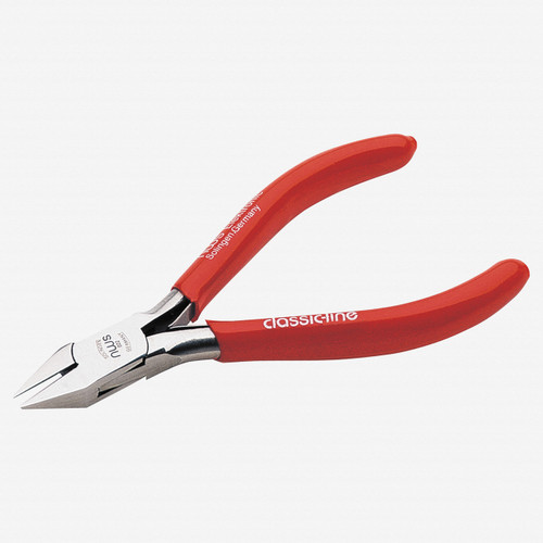 NWS 4.5" Side Cutter - Slim Head - MicroFinish - Plastic Grip