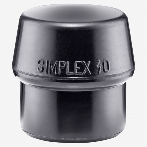 Halder Simplex Replacement Face Insert, Black Rubber, 1.57"