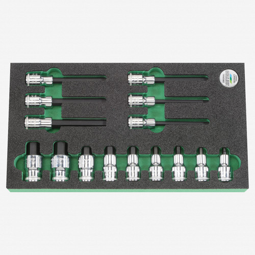 Heyco Metric 1/2" Hex Bit Socket Set, 15 Pieces | Heyco at KC Tool