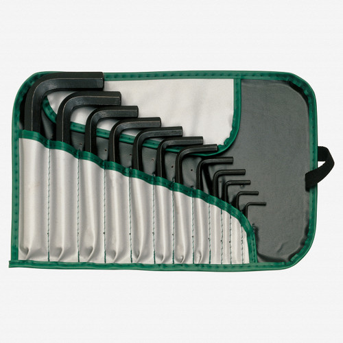 Heyco Hex Metric L-key Set in Tool Roll, 12 Pieces | Heyco at KC Tool