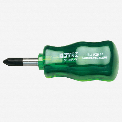 Heyco Pozidriv Stubby Screwdriver with Acetate Handle, #1 | Heyco at KC ...