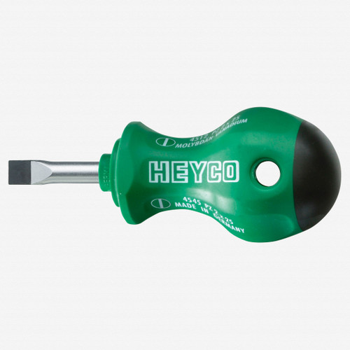 Heyco Slotted Stubby Screwdriver with 2K Handle, 3.5mm | Heyco at KC Tool