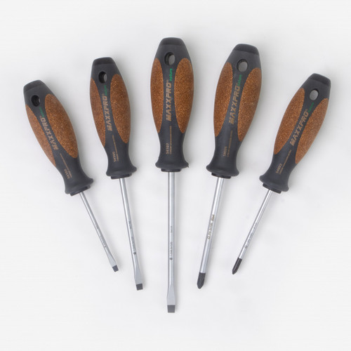 Witte Maxx Pro Nature (Cork) Slotted and Phillips Screwdriver Set, 5 ...