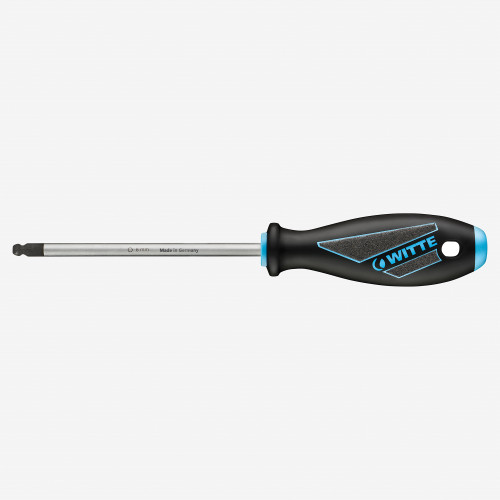 Witte Maxx Plus Metric Ball End Hex Screwdriver, 5.0 x 100mm | Witte at ...