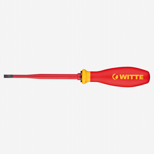Witte Pro VDE Slim Slotted Screwdriver, 4.5 x 175mm | Witte at KC Tool