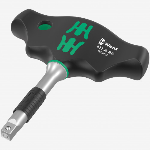 Wera 023460 Ratcheting 411 A RA T-Handle, 1/4" Drive | Wera at KC Tool