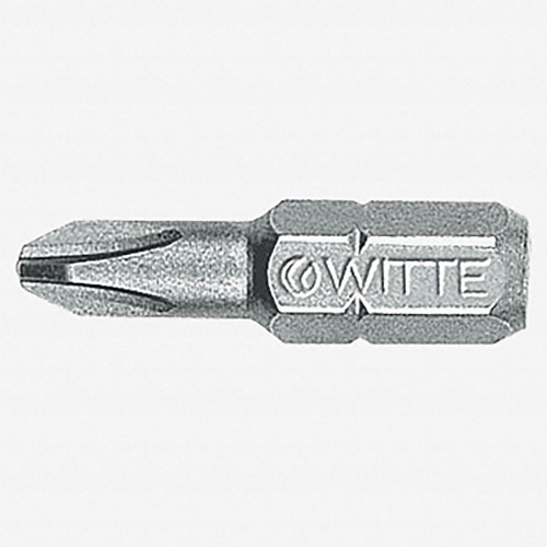 Witte Pro Phillips Bit with Truncated Tip, #2 x 25mm | Witte at KC Tool
