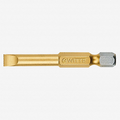 Witte Maxx Titanium-Nitride Slotted Bit, 0.8 x 5.5 x 50mm | Witte at KC ...